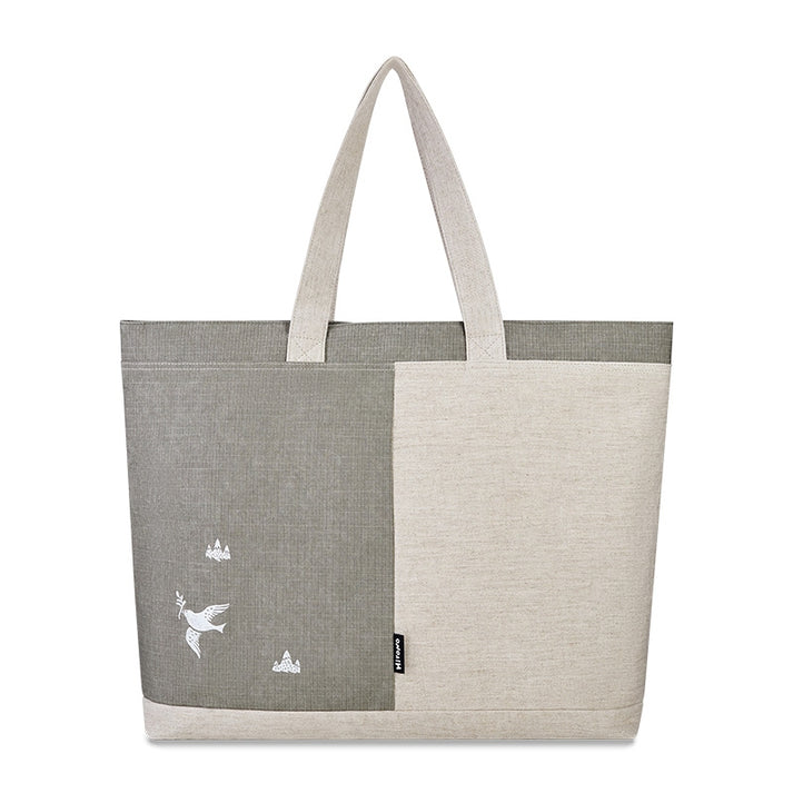 POPMART Hirono Living Wild Flying Bird Tote Bag Limited Edition (Beige ...