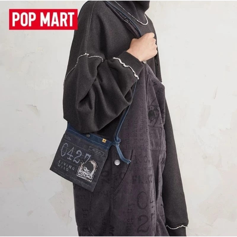 POPMART Hirono Living Wild Stub Patchwork Tote Bag Limited Edition (Gr ...
