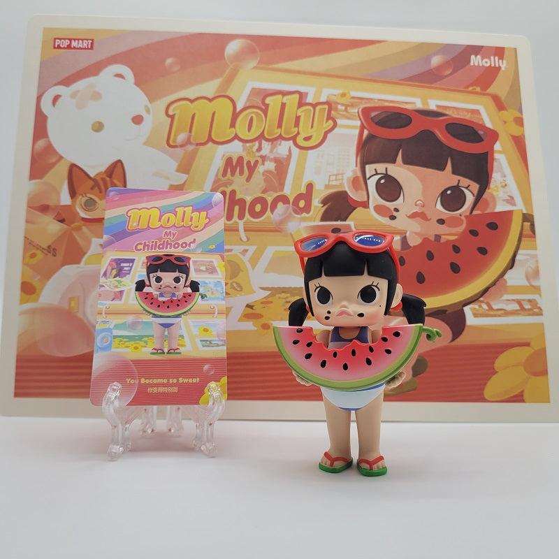 POPMART Molly My Childhood with Promo Display Card (Box Cover-So Sweet ...