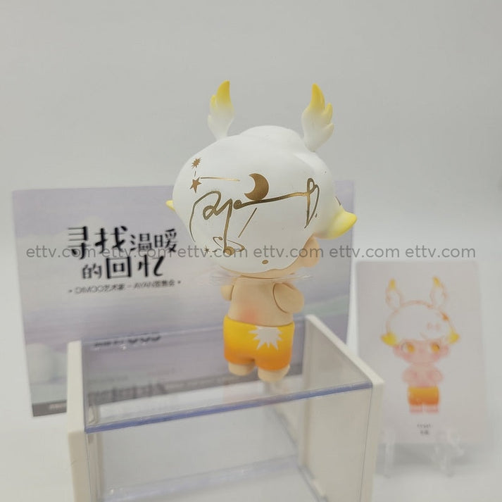 ETTV POPMART Dimoo Retro Series (Angel) - Hand Signed by Ayan Deng
