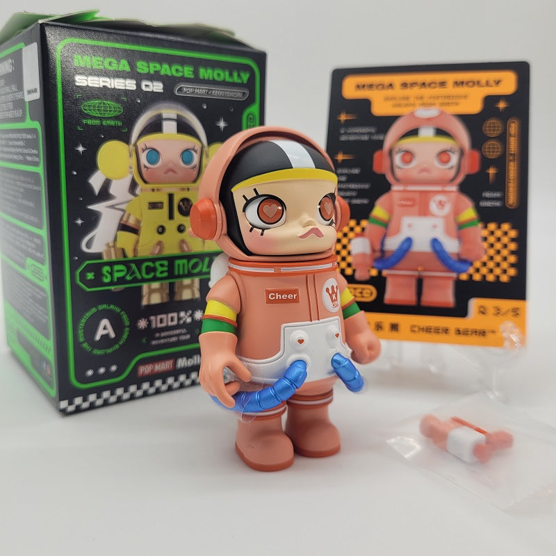 ETTV POPMART MEGA Space Molly 100% Series 2 (Secret Cheer Bear) Hand S