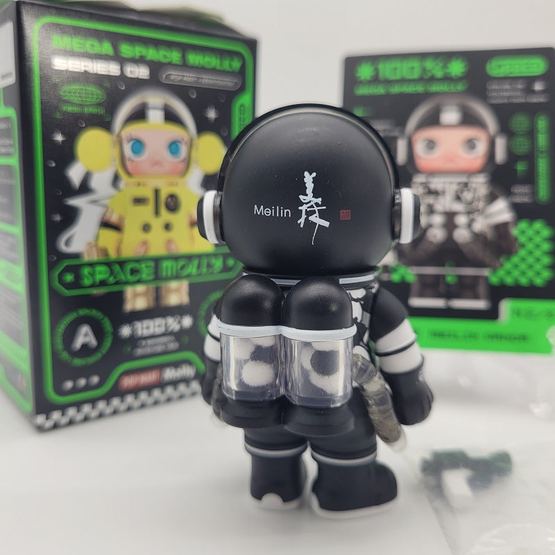 ETTV POPMART MEGA Space Molly 100% Series 2 (Meilin Panda)-Hand Signed