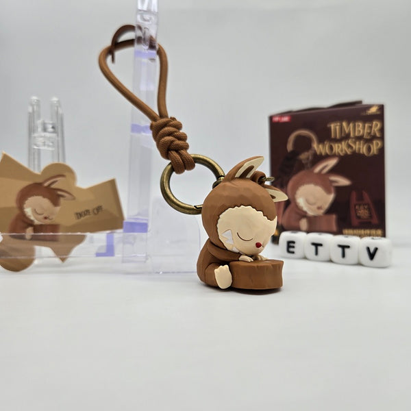 POPMART POPLAND Labubu Timber Workshop keychain Blind Box – ETTV