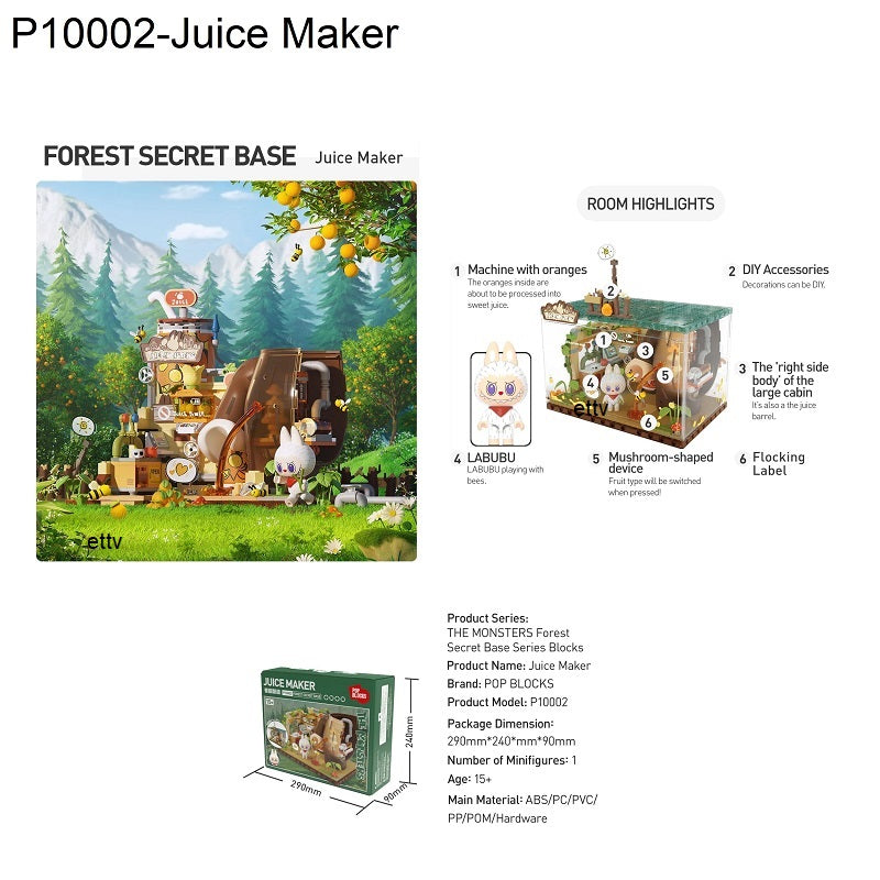 POPMART Labubu The Monsters Forest Secret Base Lego Style POP Blocks ...
