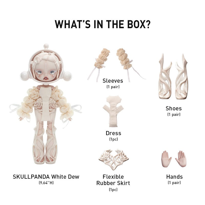 POPMART SKULLPANDA White Dew Action Figure NEW – ETTV