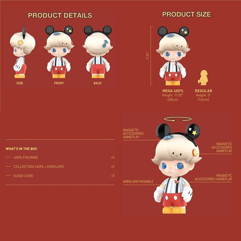 POPMART MEGA Just Dimoo 400% Mickey Mouse, NEW – ETTV