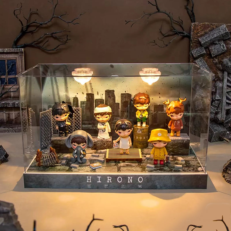 POPMART Hirono City of Mercy Series Rare Black Box figurine (Yellow Wa ...