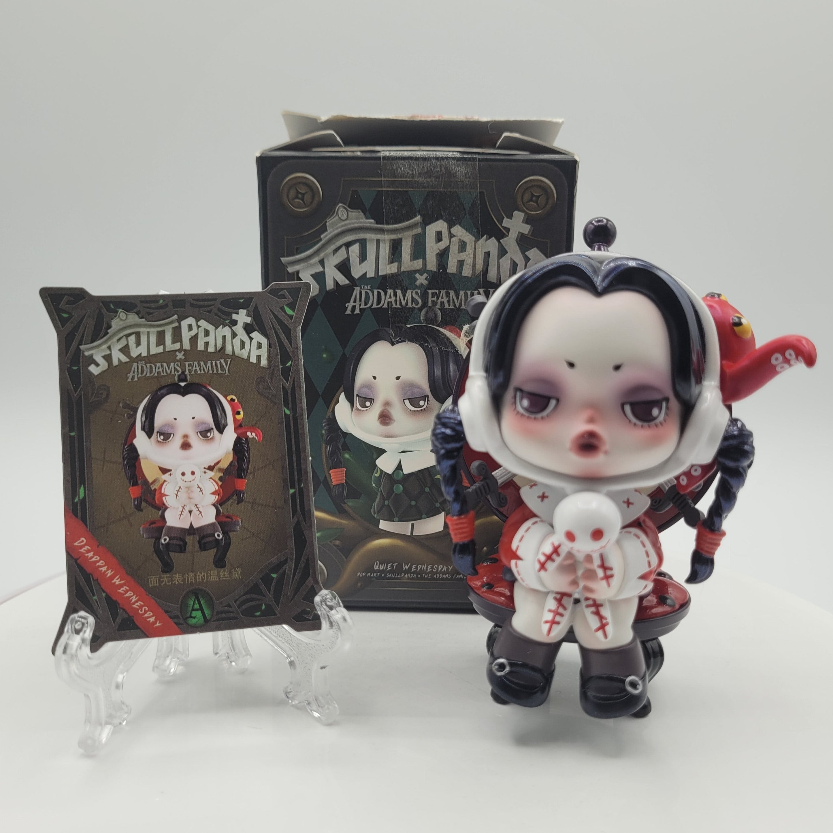 POPMART SKULLPANDA Addams Family Series Blind Box (#13 Deadpan Wednesd ...