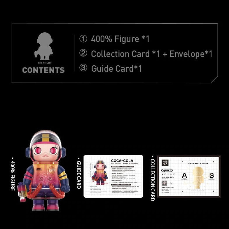 POPMART MEGA COLLECTION 400% SPACE MOLLY Coca Cola (Over The Moon) – ETTV