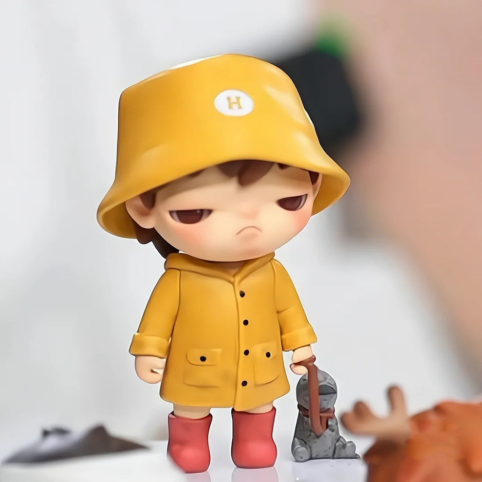 POPMART Hirono City of Mercy Series Rare Black Box figurine (Yellow Wa ...