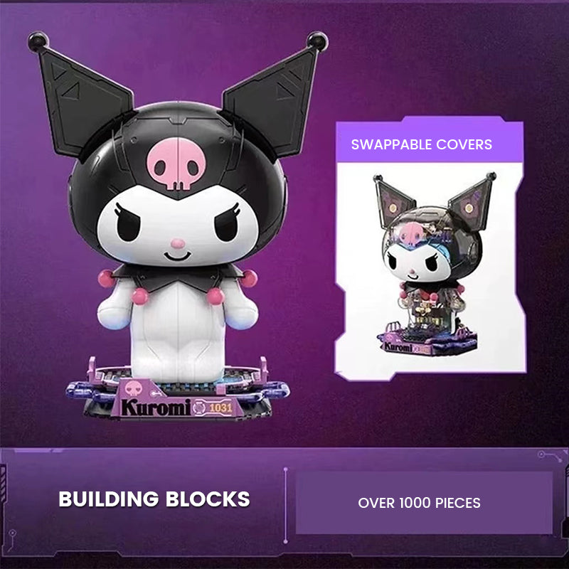 TopToy x Sanrio Kuromi Semi-Mechanical Assembled Building Block Lego T ...